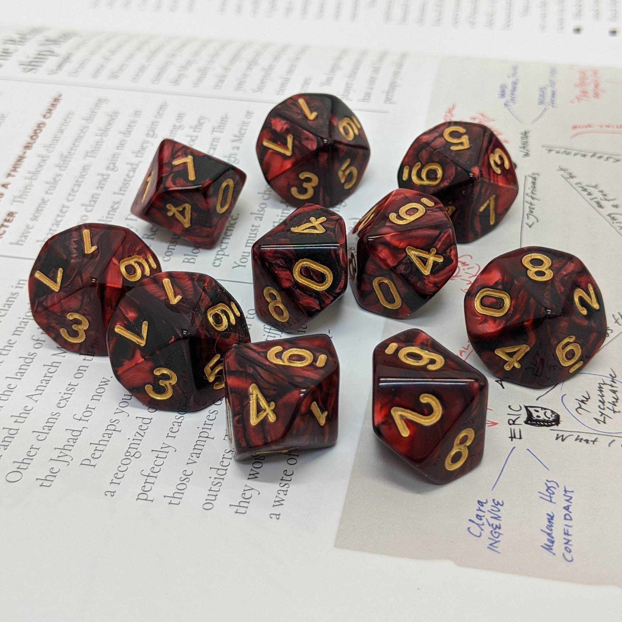 10d10 - 10 Sided Dice Sets - D10