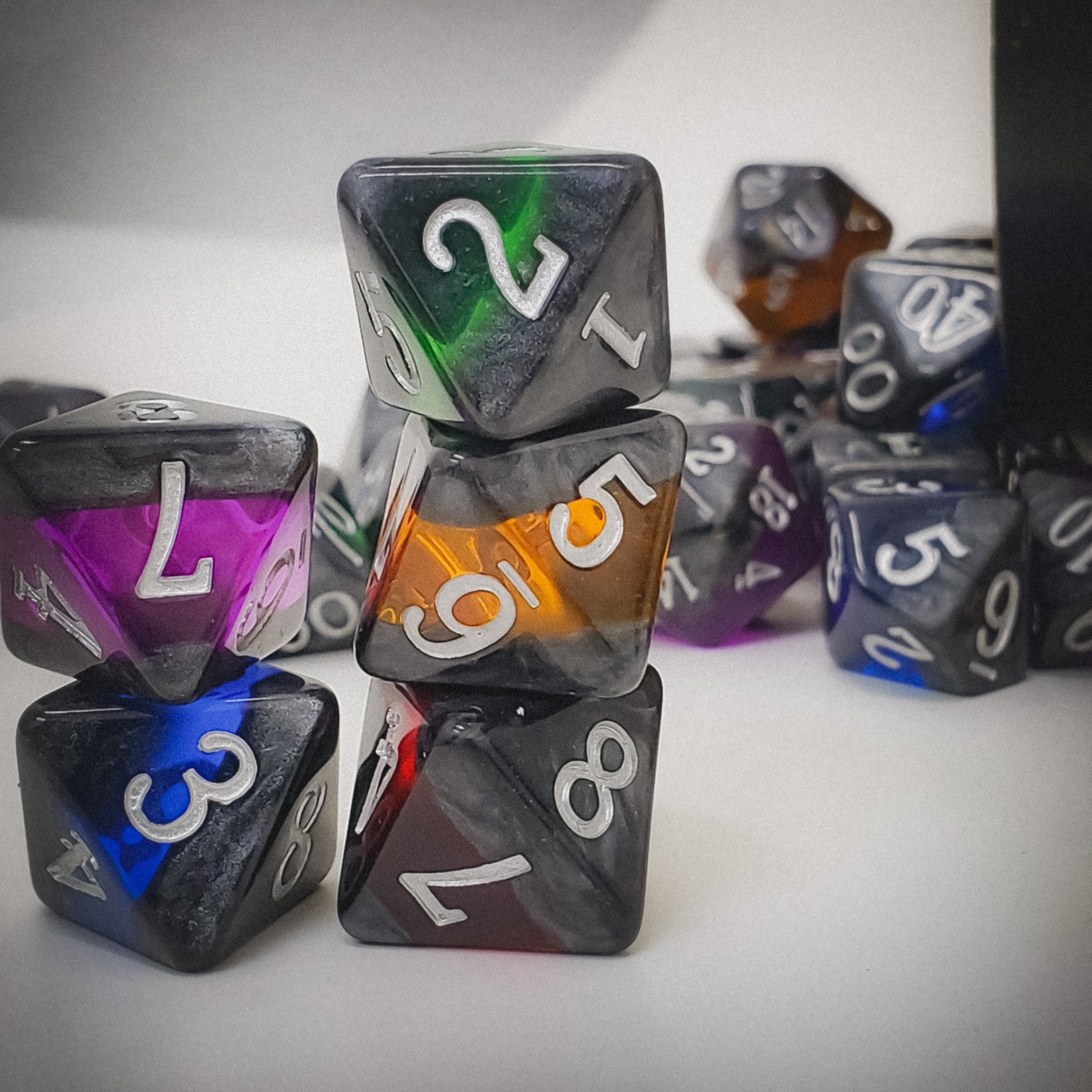Acrylic Dnd Dice Dandd Dice Sets