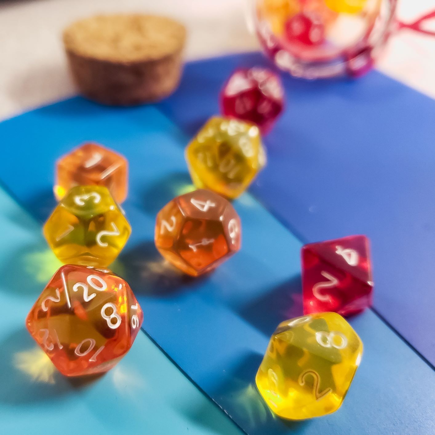 Mini Acrylic/Plastic 10mm Dice Sets