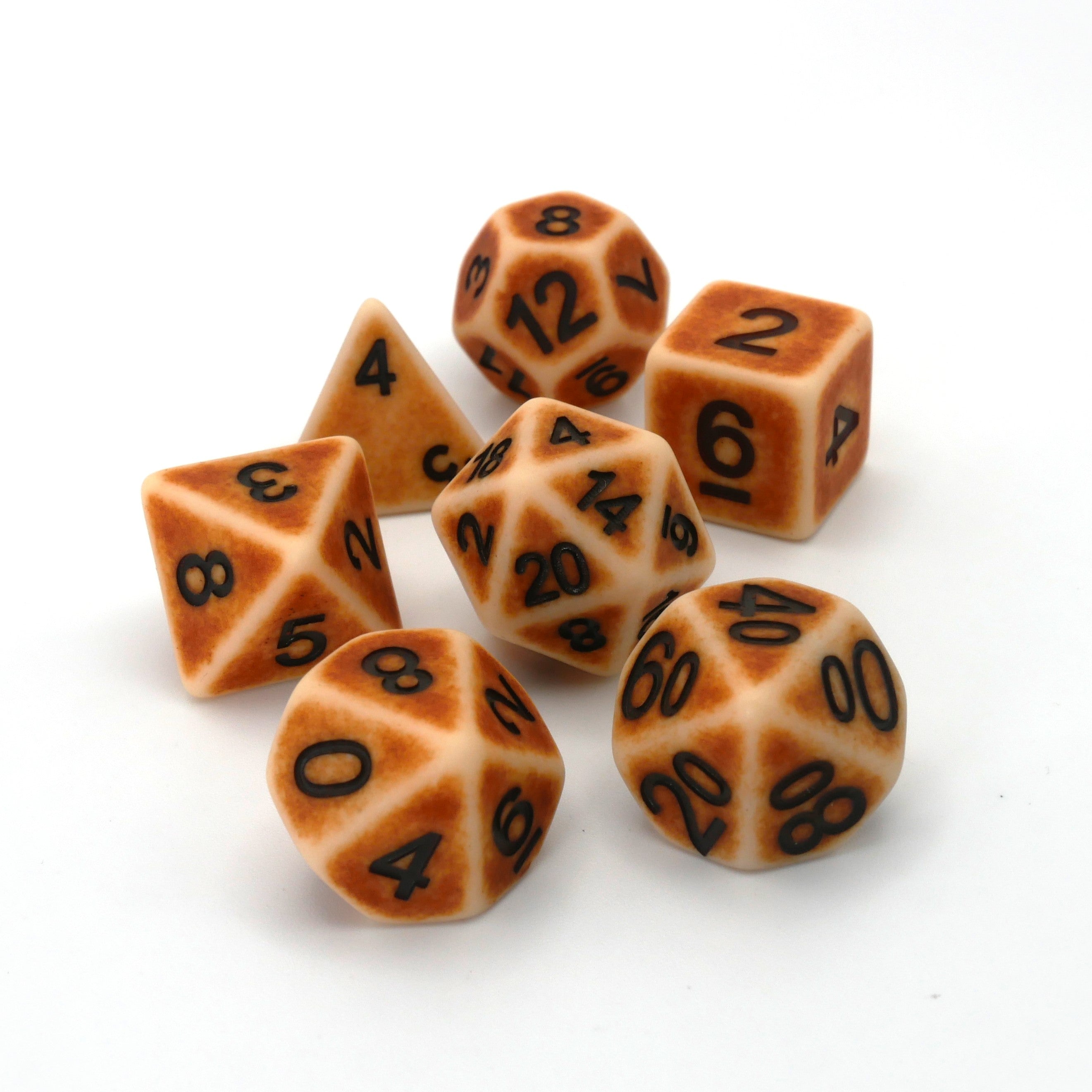 Ancient Bone - 7 Piece DnD Dice Set | RPG Gaming Dice