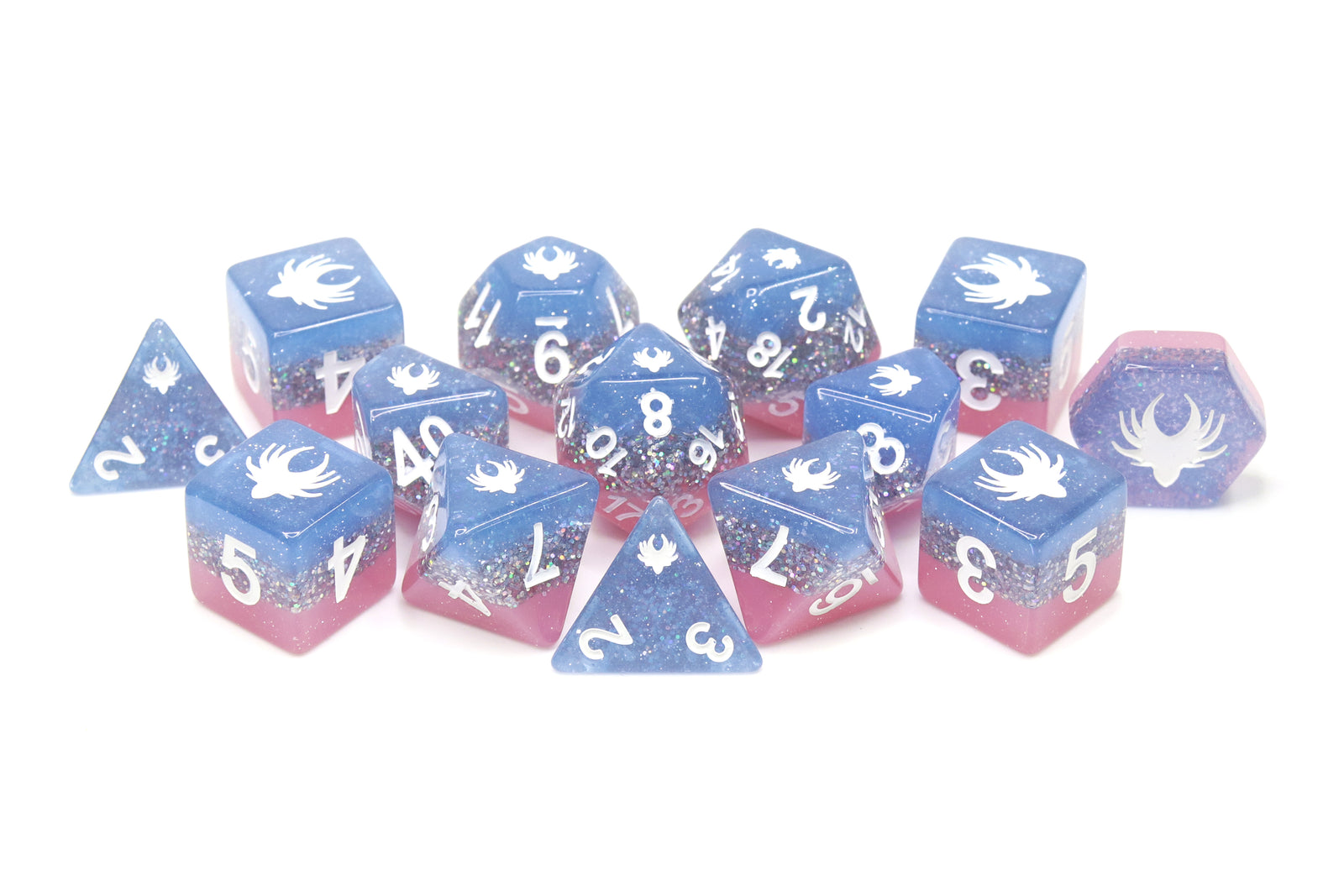 Elemental Glimmer 14-Piece RPG Dice Set 7 Piece DnD Dice Set | RPG ...