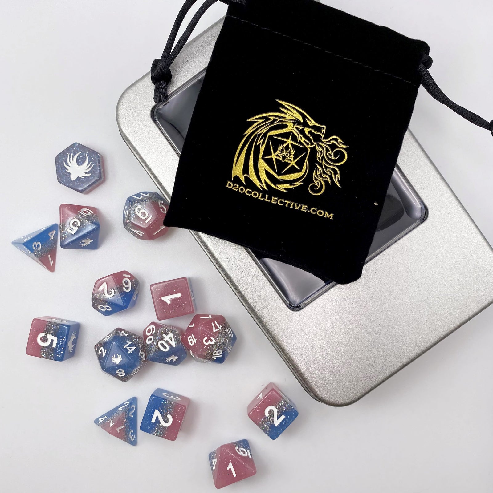 Elemental Glimmer 14-Piece RPG Dice Set 7 Piece DnD Dice Set | RPG ...